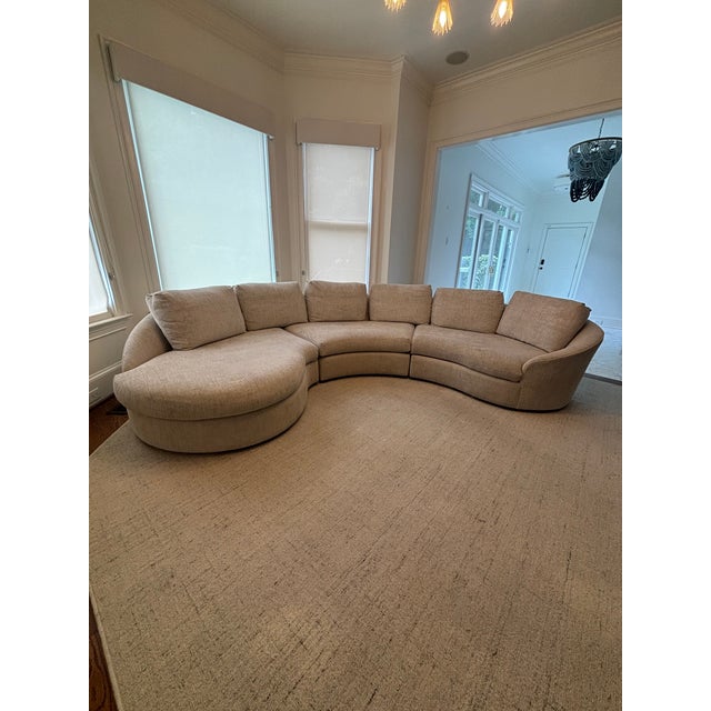 Custom Modern Curved Sectional | Chairish