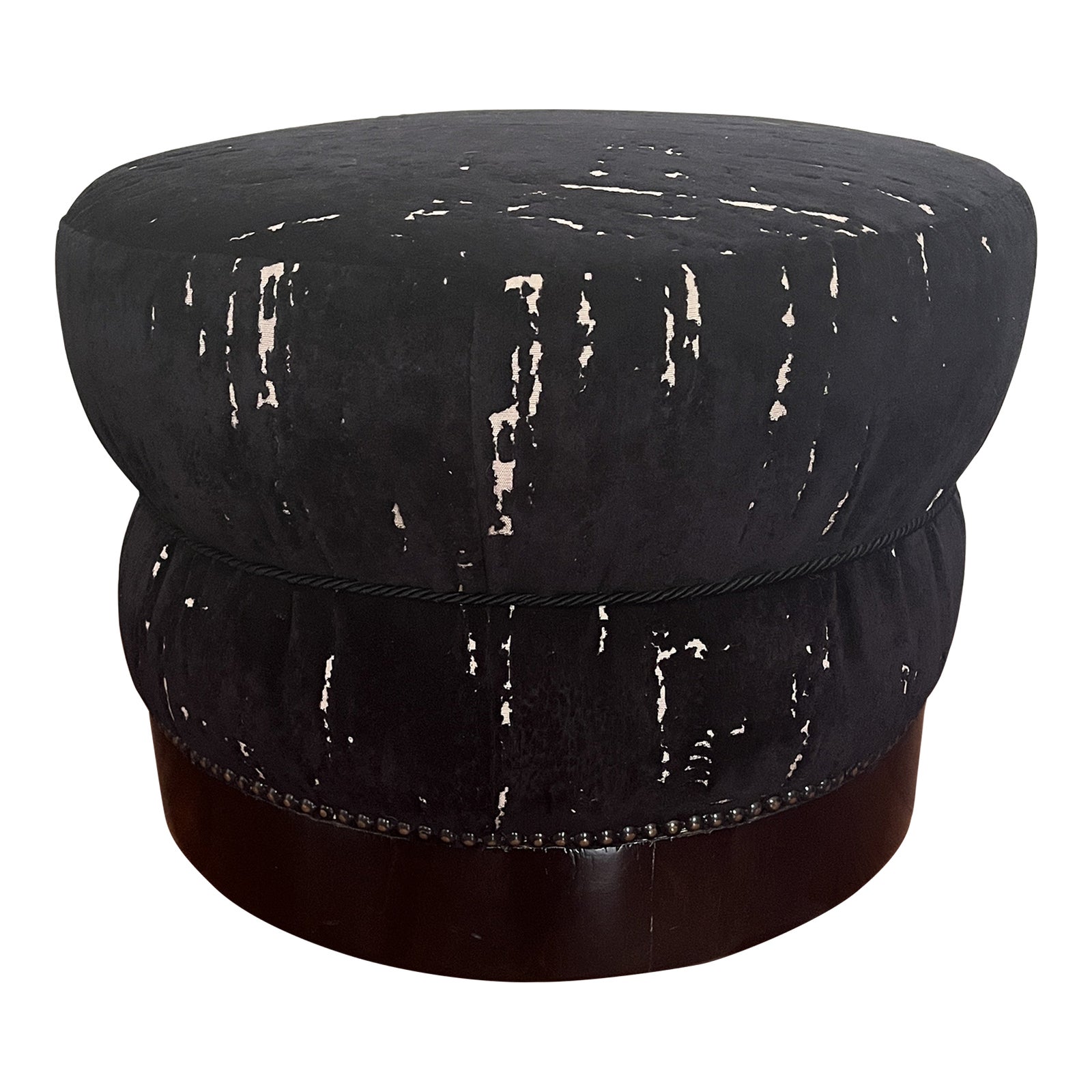 1930s Art Deco Round Footstool | Chairish