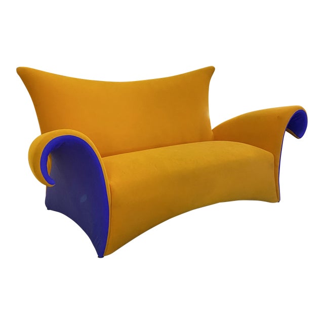 1980s Vintage Postmodern Memphis Style Sofa | Chairish