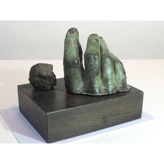 Tim Rawlins "Digilith" Contemporary Cast Bronze Sculpture 2018 | Chairish