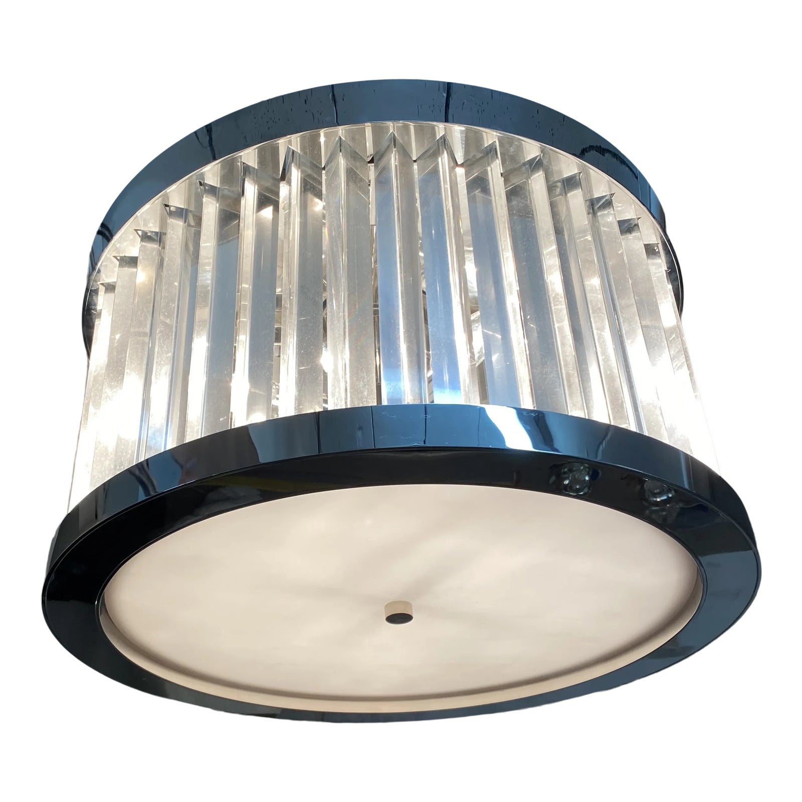 Alger Triton International Flush Mount Prism Fixture | Chairish