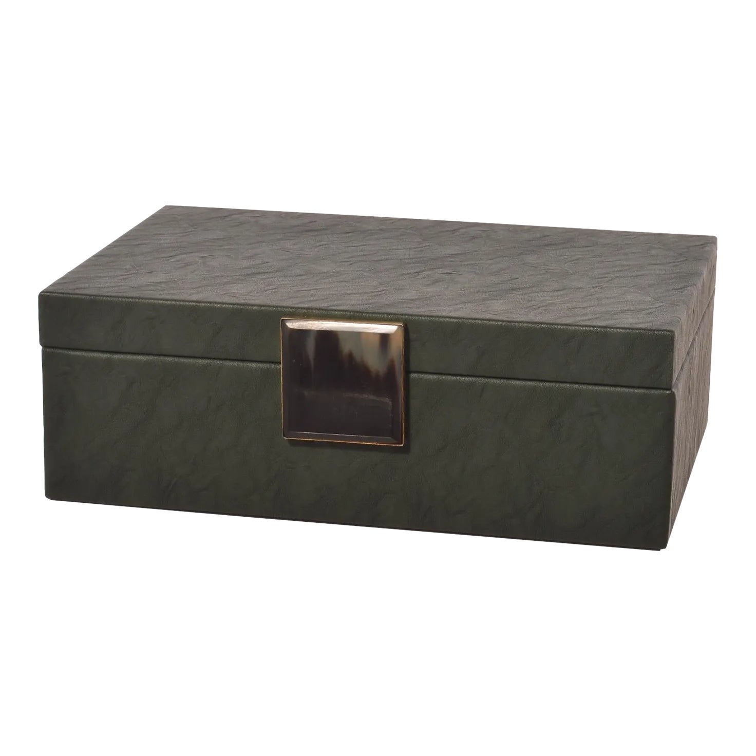 John Richard Decorative Leather Box | Chairish