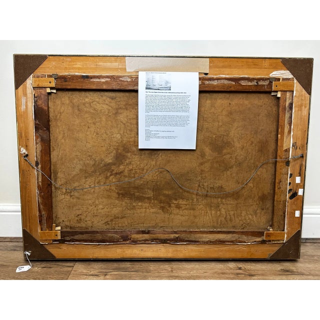 Large 19th Century Oil Painting Seascape Clipper Jute Ship Slieve Roe ...