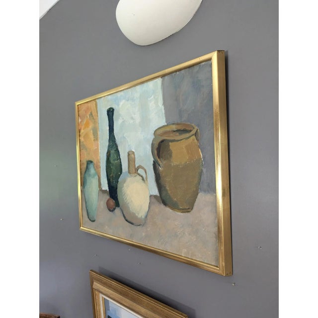 1959 Mid-Century Modern "Vases & Jugs" Vintage Original Still Life Oil ...