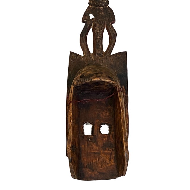 African Old Dogon Wooden Mask Kanaga Mali 47" H | Chairish