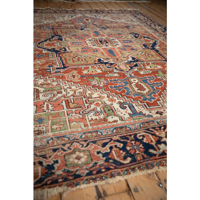 Vintage Heriz Carpet - 7'1" X 9'1" | Chairish