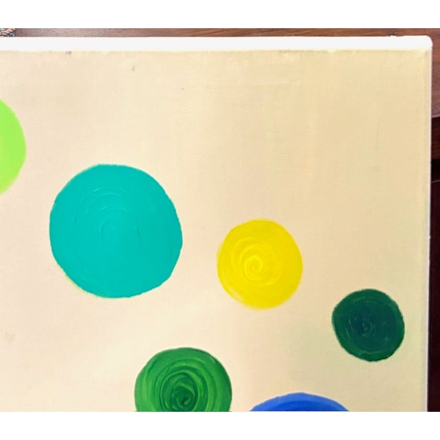 Abstract Painting - Floating Circles | Chairish