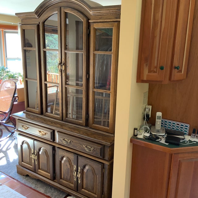 Lighted China Cabinet by Nichols and Stone Chairish
