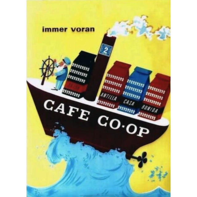 1953 Cafe Co Op Poster | Chairish