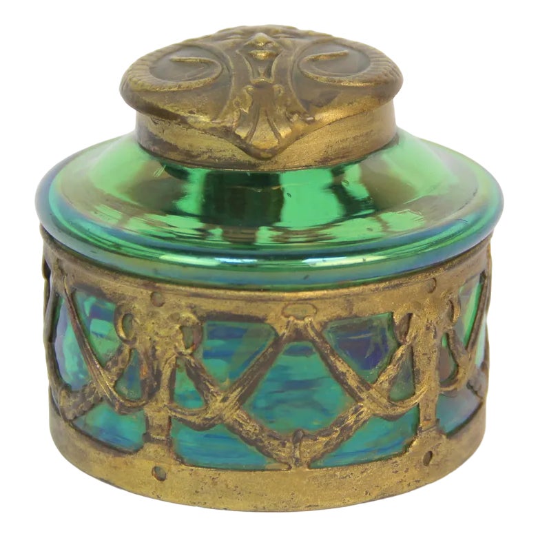 Art Nouveau Inkwell by Loetz, 1890s | Chairish