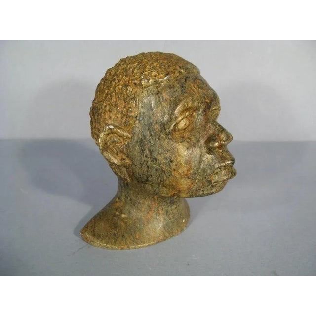 20th-Century African Head Plaster Sculpture | Chairish
