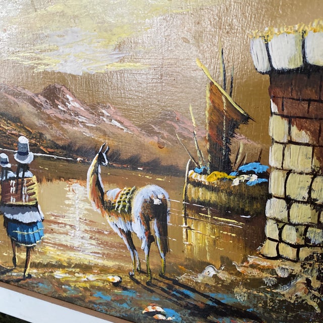 Hand Painted Llama Paintings- a Pair | Chairish