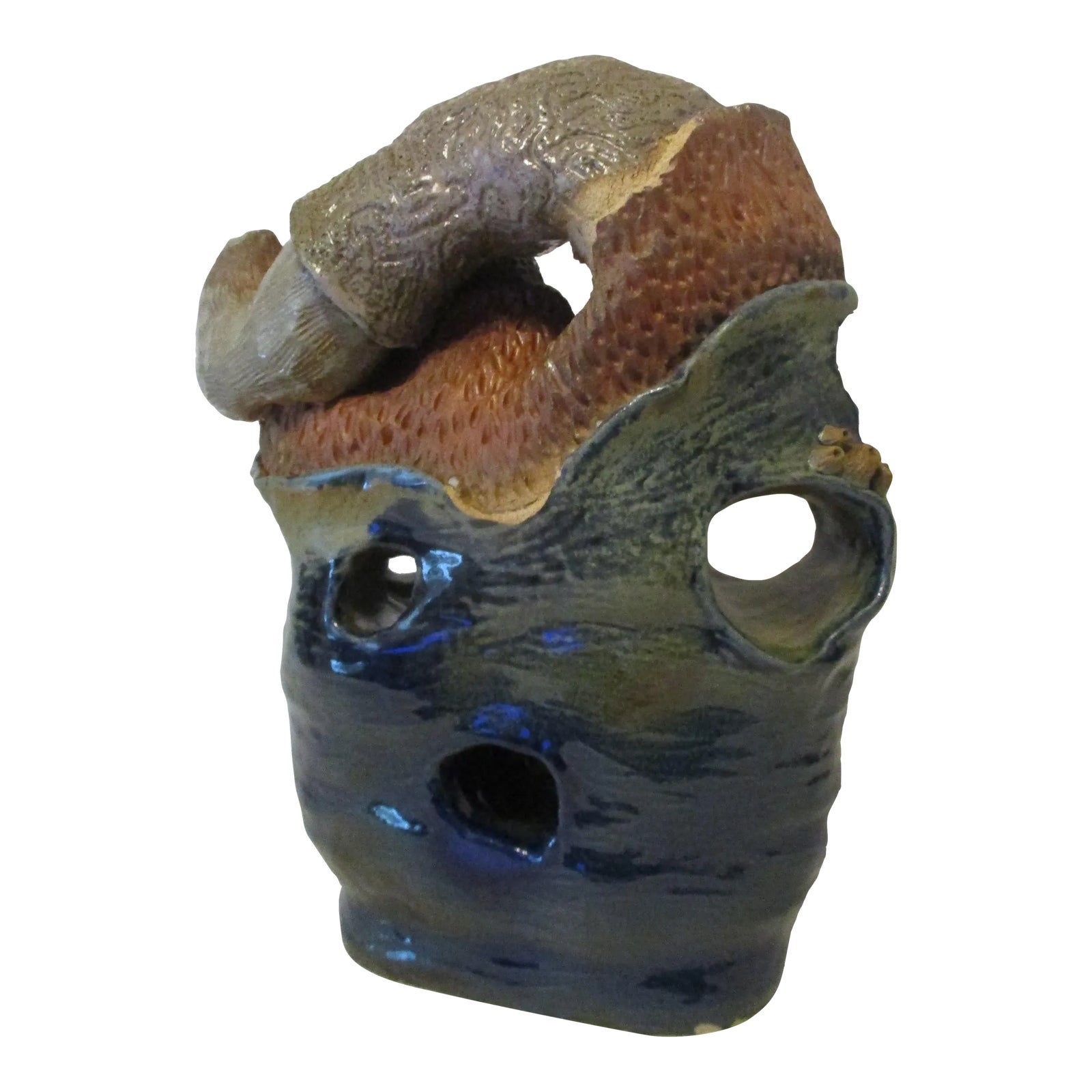 1990s Large Abstract Stone Sculpture of Underwater Anthropomorphic Sea ...