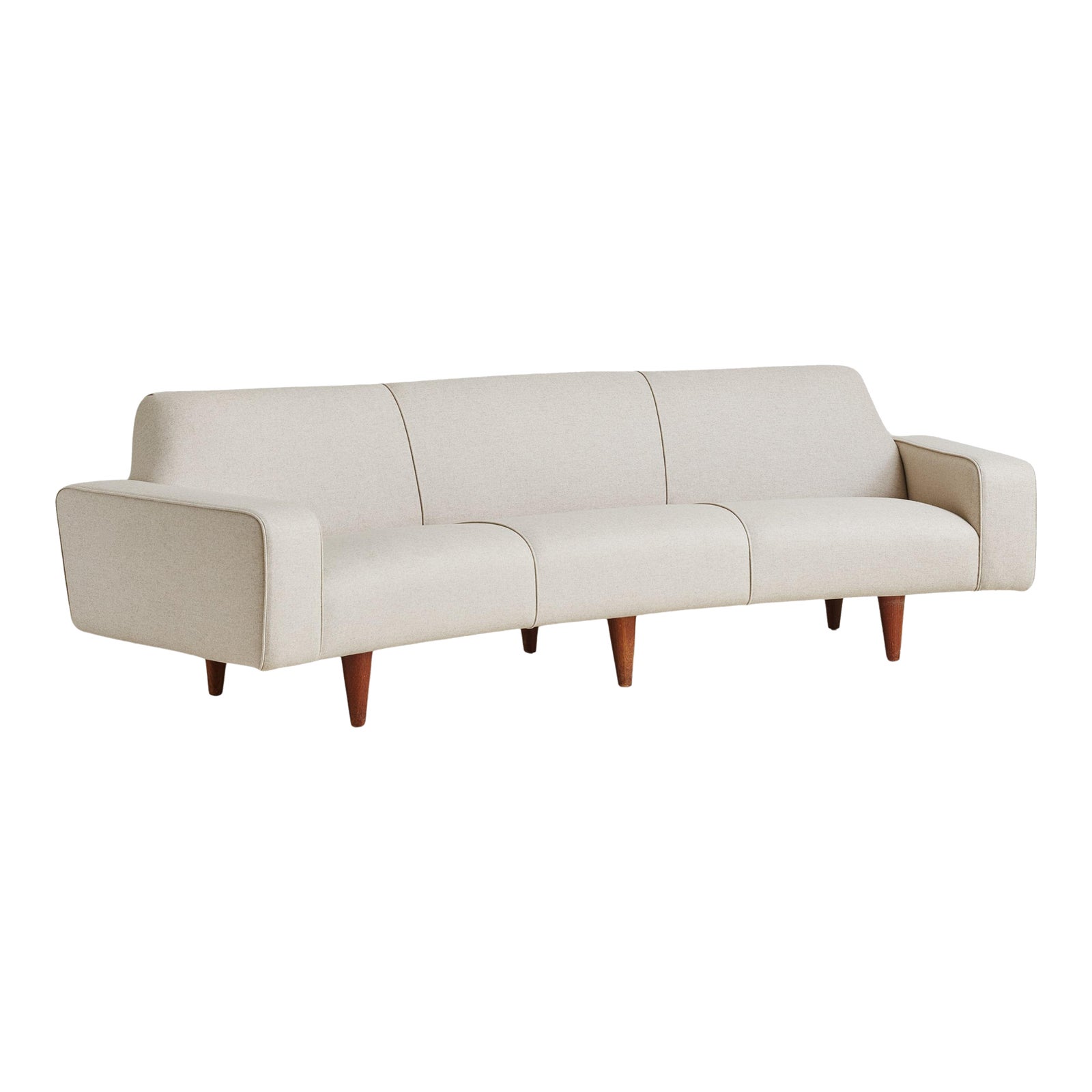 Model 450' Banana Sofa by Illum Wikkelsø for Aarhus Polstermøbelfabrik ...