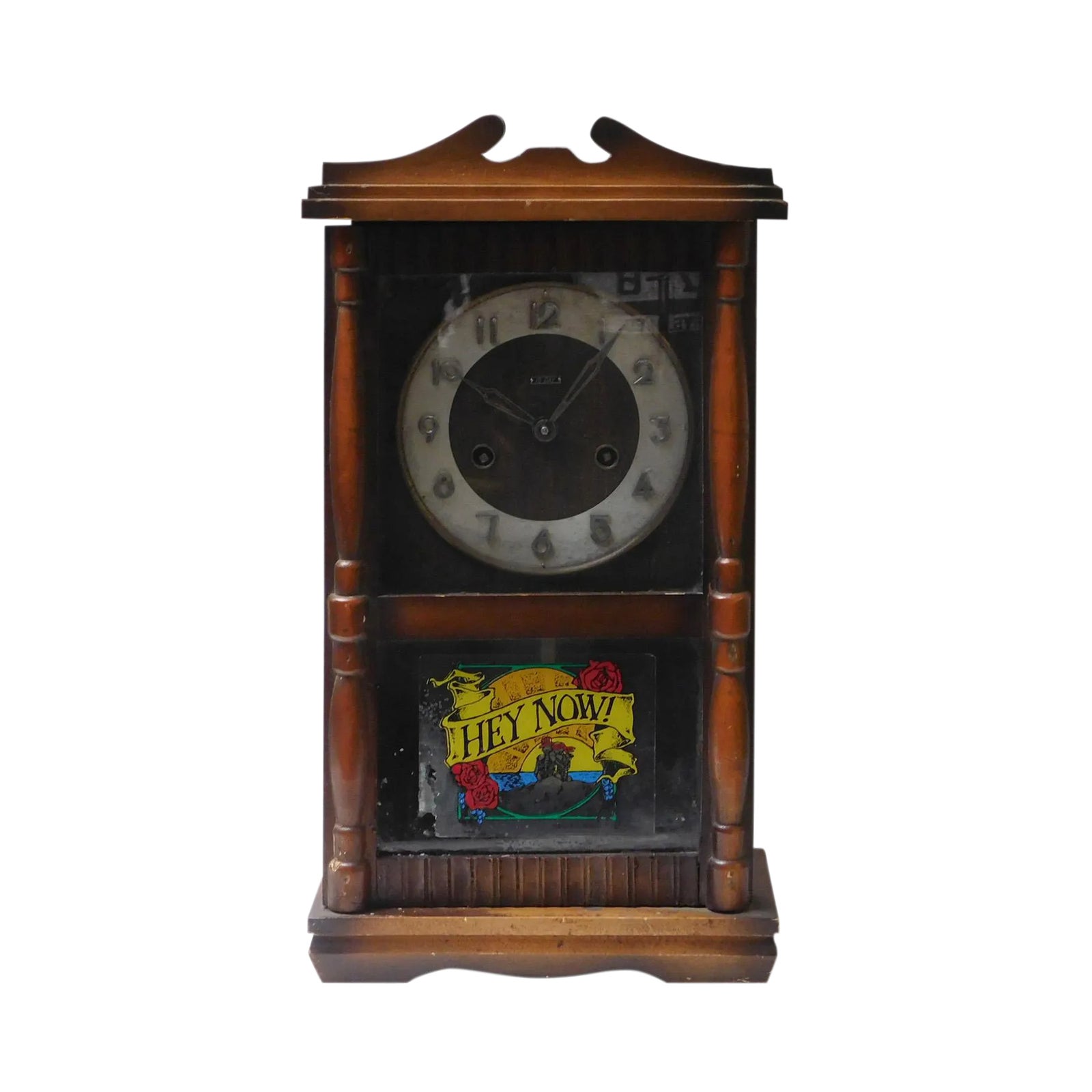 Vintage Old Shanghai European Building Style Pendulum Swing Clock ...