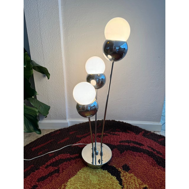 Vintage Mid-Century Space Age Chrome Sputnik Three Headed Table Lamp ...