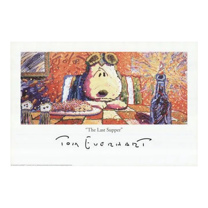 Tom Everhart the Last Supper Lithograph | Chairish