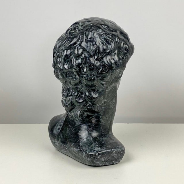 Vintage Glazed Ceramic David of Michelangelo Statue | Chairish