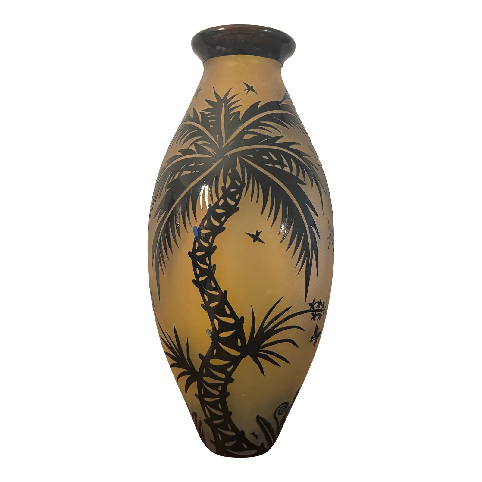 Large Original Art Glass Vase by Duncan McClellan | Chairish