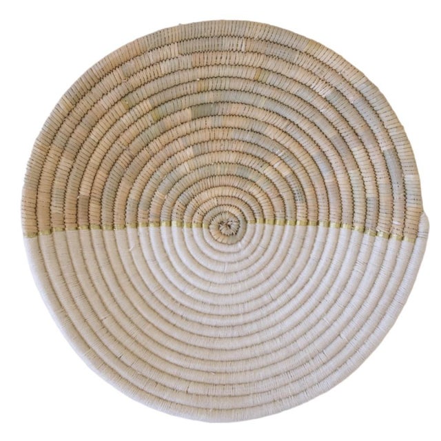 Early 21st Century Boho Chic Wicker Round Bowl - Set of 3 | Chairish