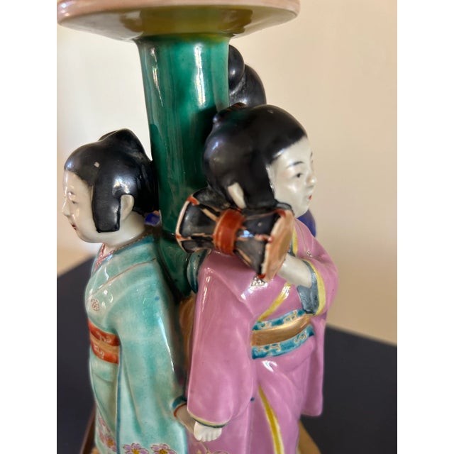 1940s Asian Porcelain Lady Lamp | Chairish