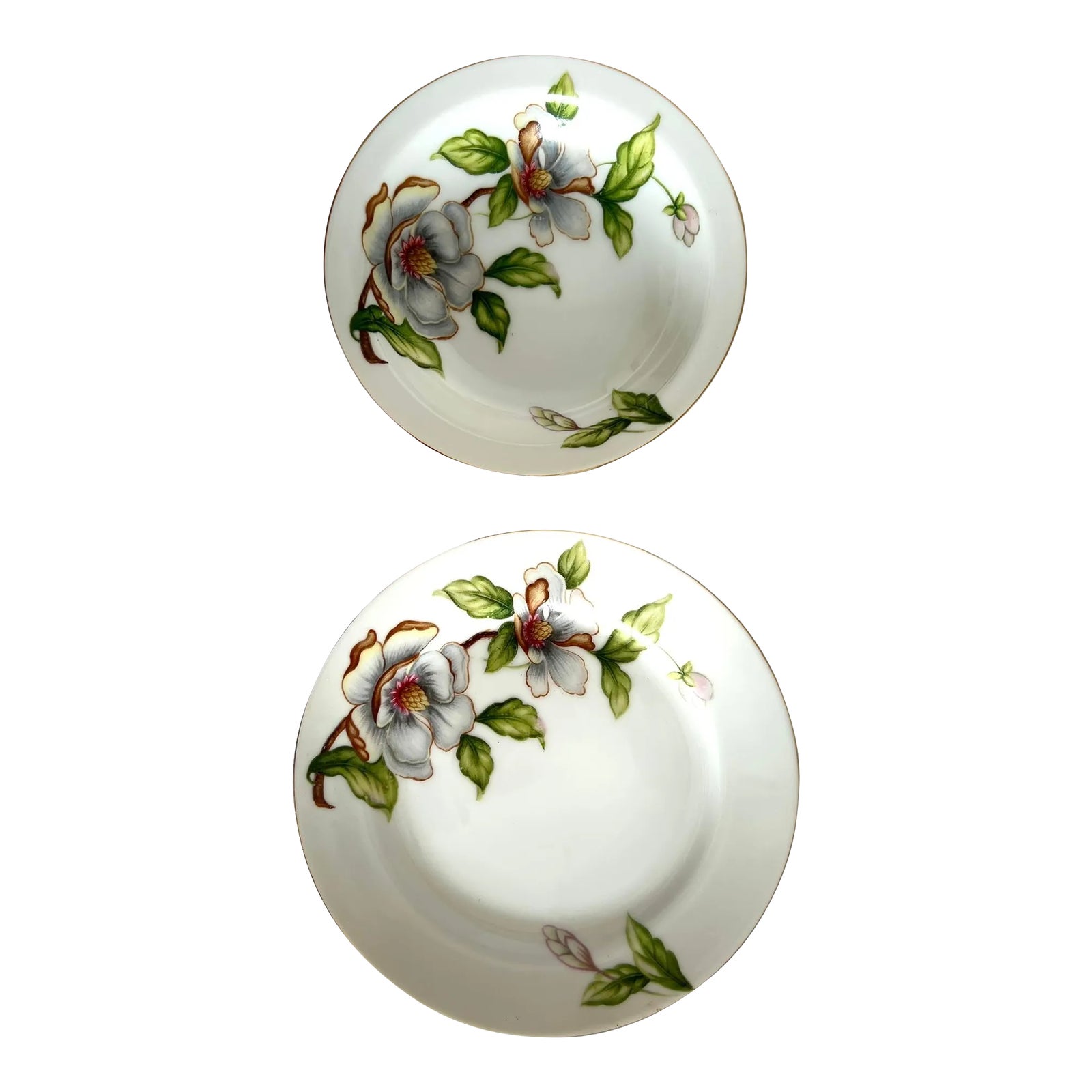 1950s Vintage Roselyn China Dogwood Floral Pattern Japan Small Dessert ...