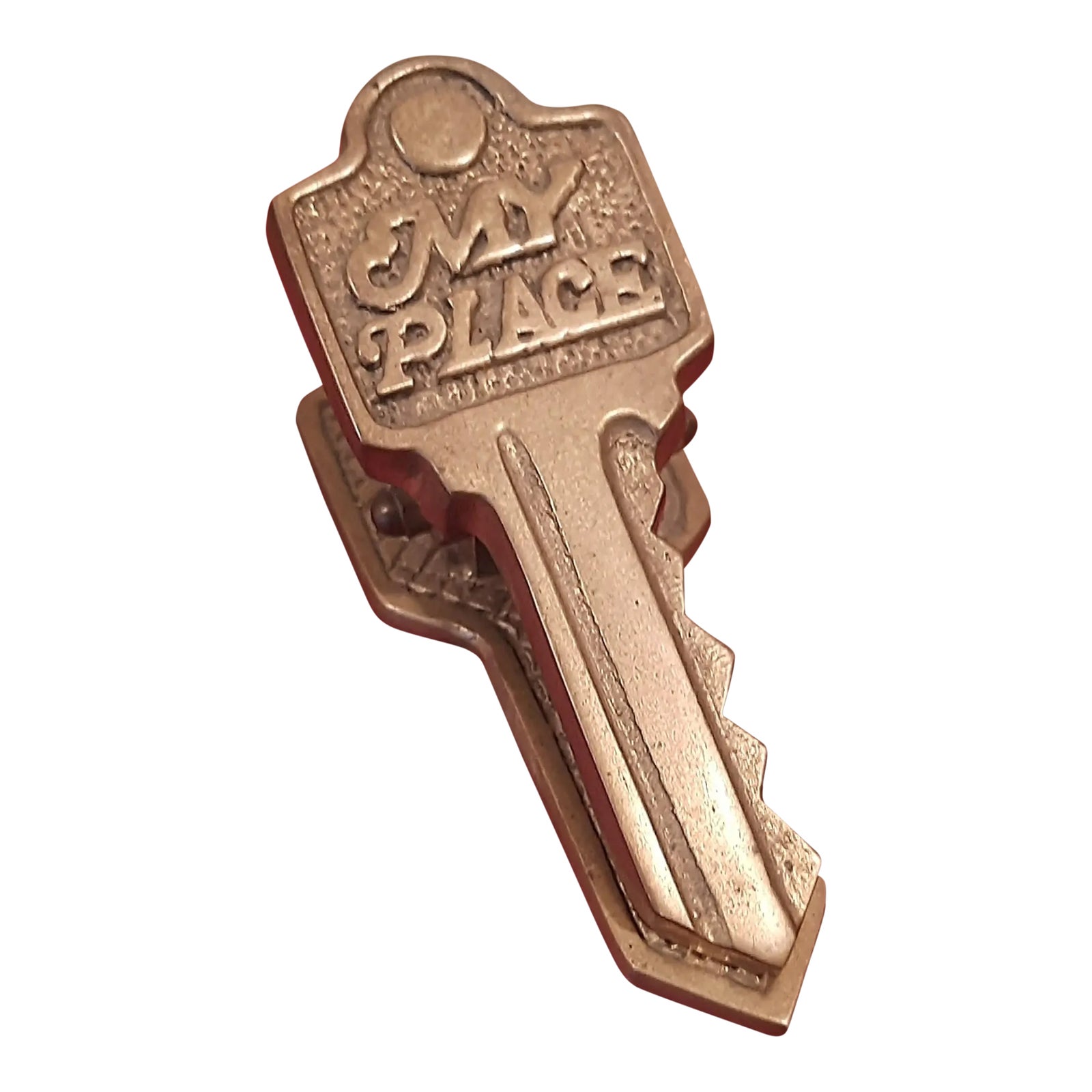Vintage Brass Key Paper Clip Desk Supply | Chairish