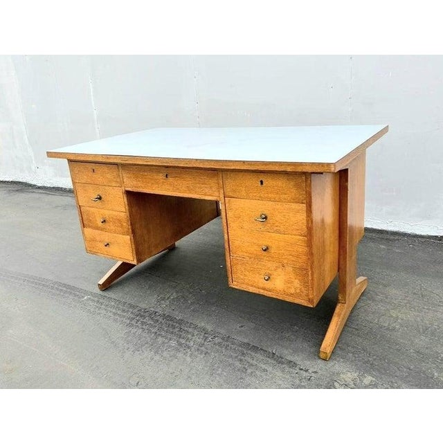 Italian Vintage Desk in Style of Anonima Castelli | Chairish
