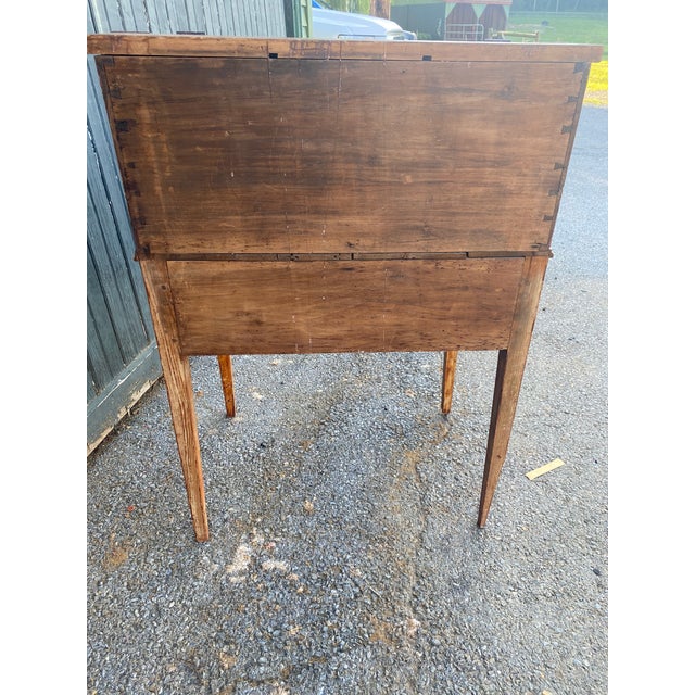 19th Century Antique Pennsylvania Poplar Schoolmasters Desk | Chairish