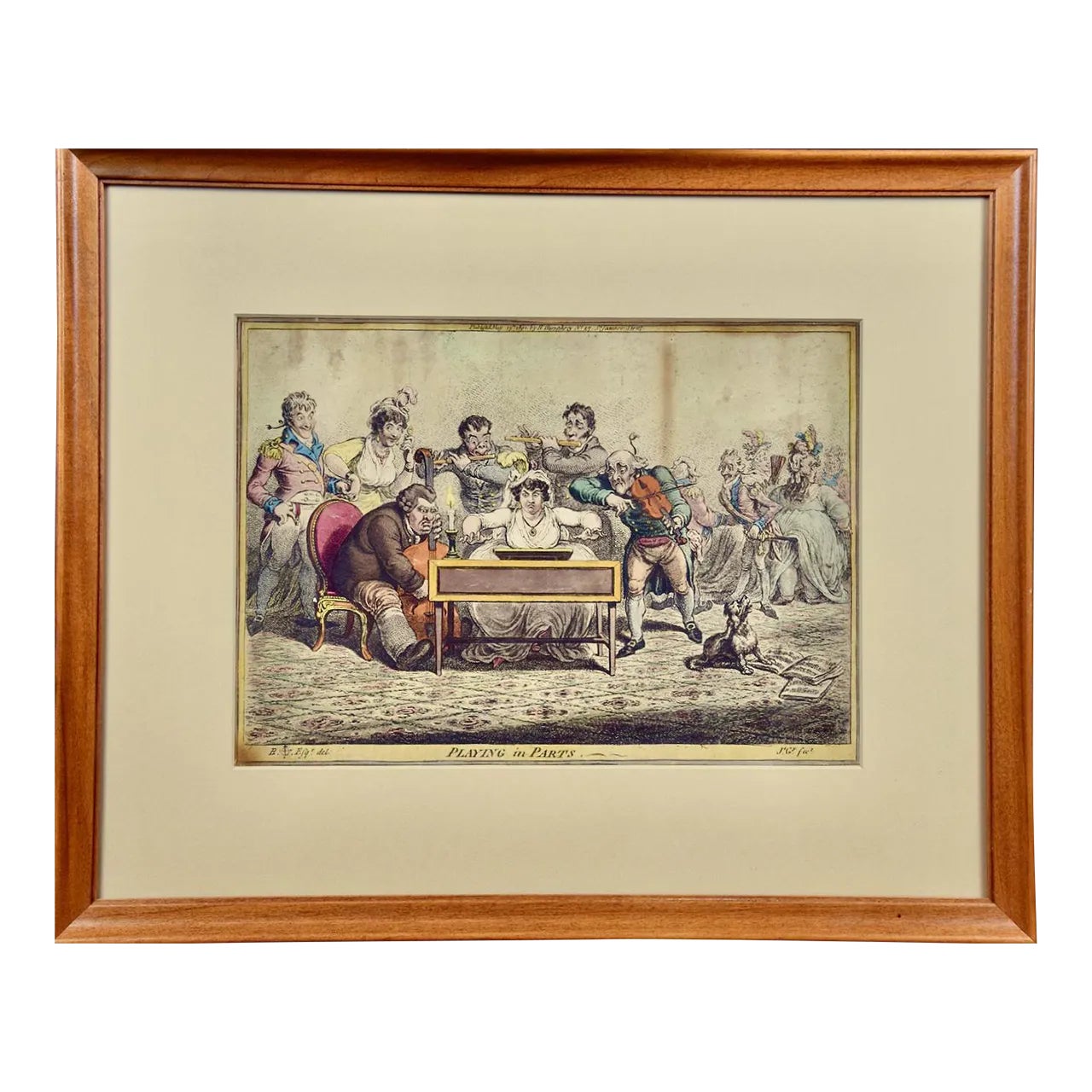 James Gillray "Playing in Parts": A 19th Century James Gillray Hand ...