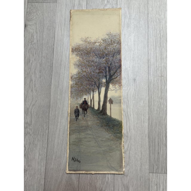 Landscape Composition, 1890s, Pencil on Paper | Chairish