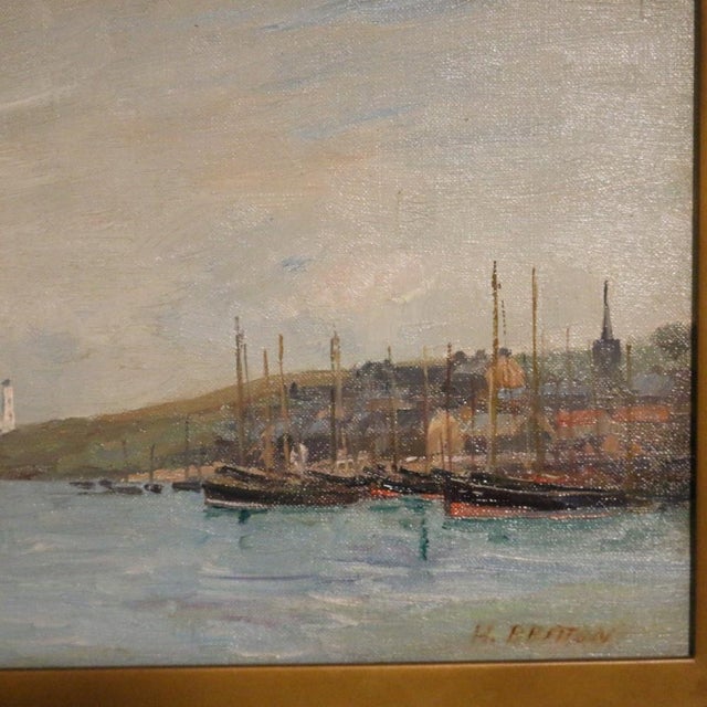 Harry Britton r.c.a. Seascape Oil Painting on Canvas, Framed | Chairish