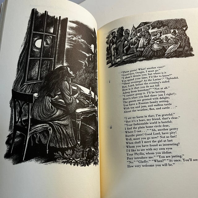 1943 Pushkin Eugene Onegin Book | Chairish