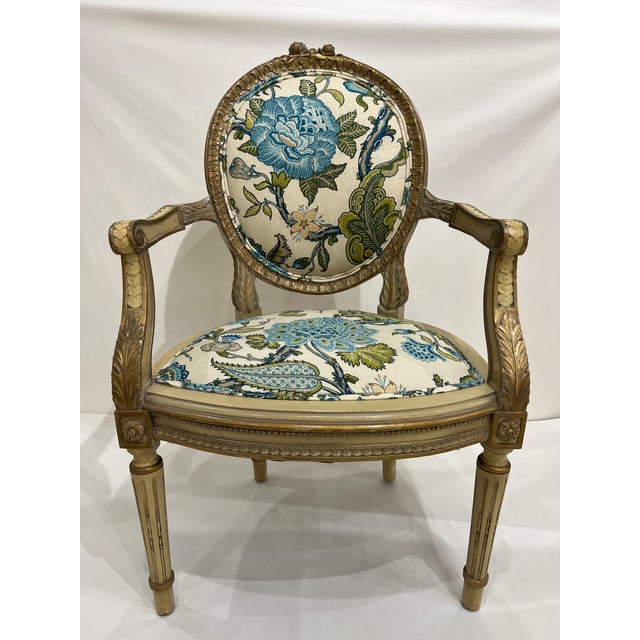 Early 20th Century Attributed Louis XVI Bergere Armchair with Carved ...