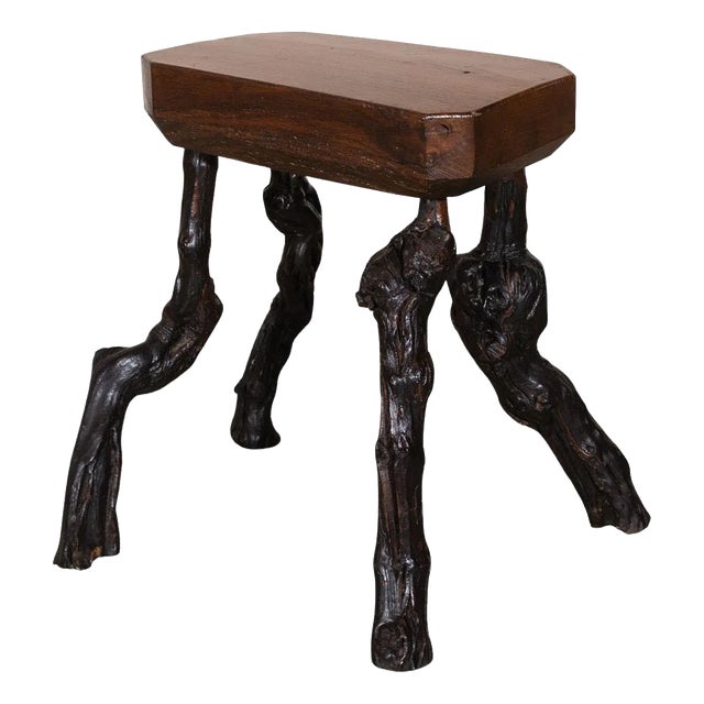 Vintage Branch Stool | Chairish