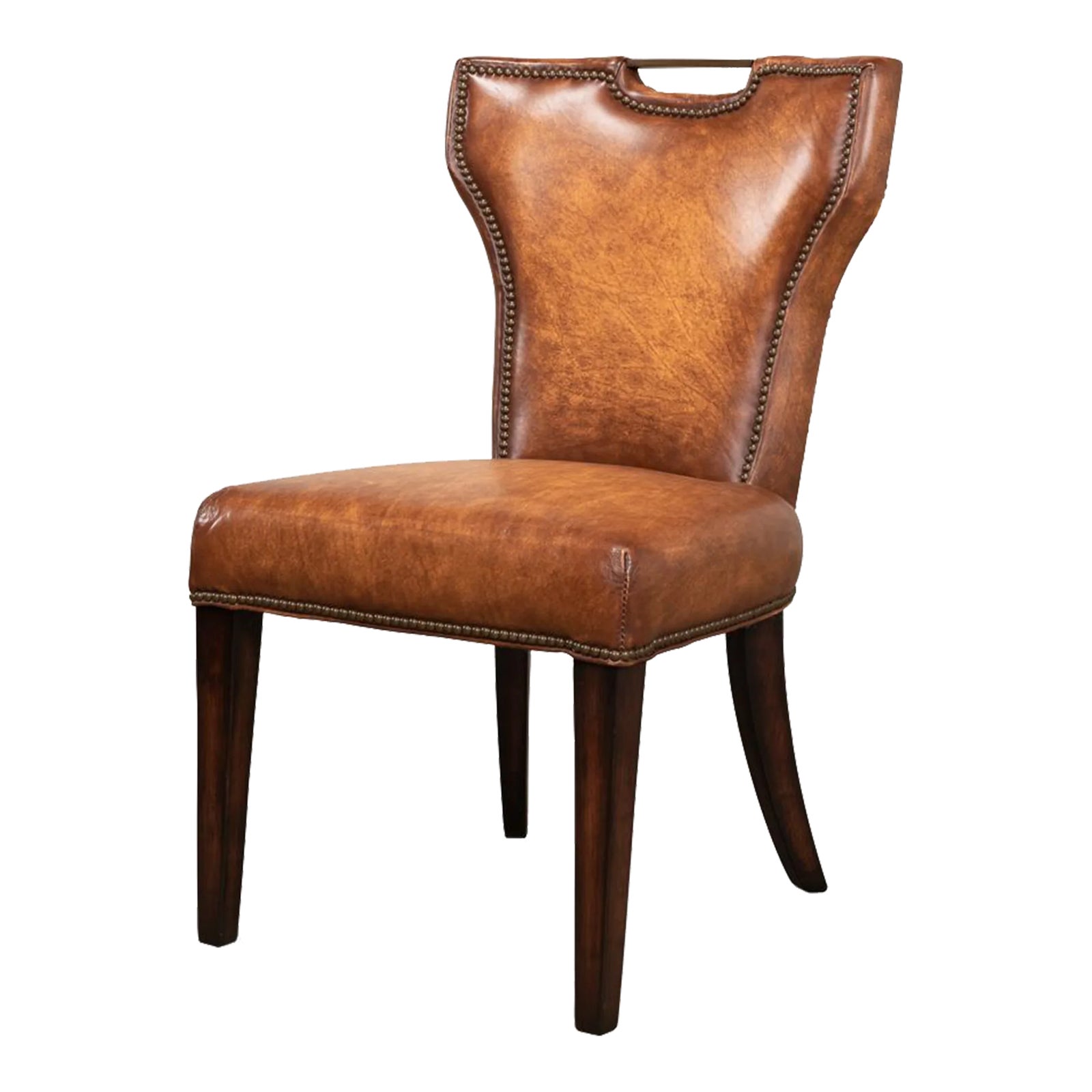 Leather Classic Dining Chair | Chairish