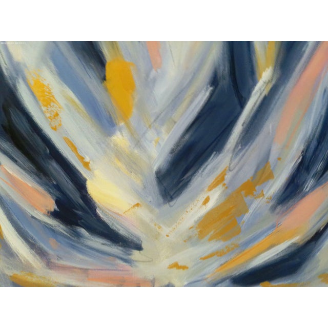 "Cornelia Street" Large Acrylic on Canvas Abstract Painting | Chairish