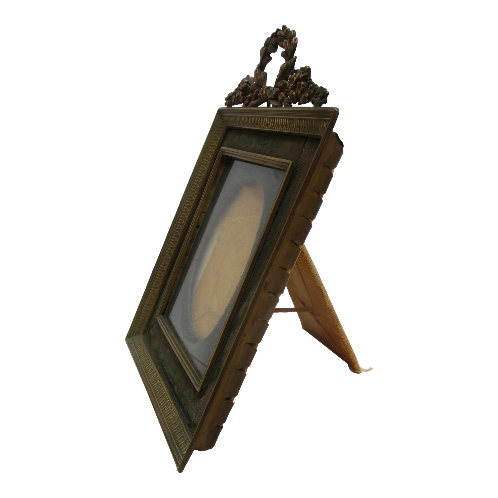 Antique French Bronze Photo Frame Circa 1900 | Chairish