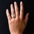 Modern Diamond Paved Gadroon 18 Karat Rose Gold Massive Ring Size 5.5 ...