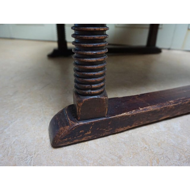 Mid-Century Brutalist Wing Armchair in the manner of Charles Dudouyt ...