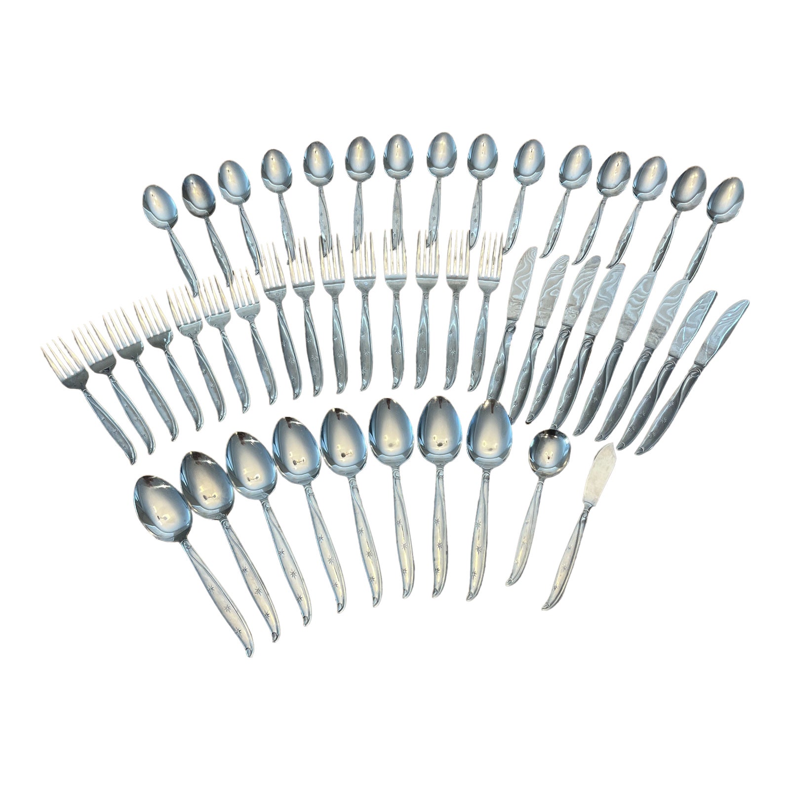 Vintage Castle Court Ccs5 Atomic Burst / Vine & Stars Stainless Steel ...