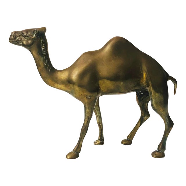 Large Brass Camel | Chairish