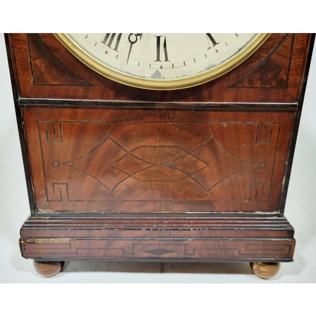 Early 19th C English Inlaid Wood & Bronze Ellicott Mantle Bracket Clock ...