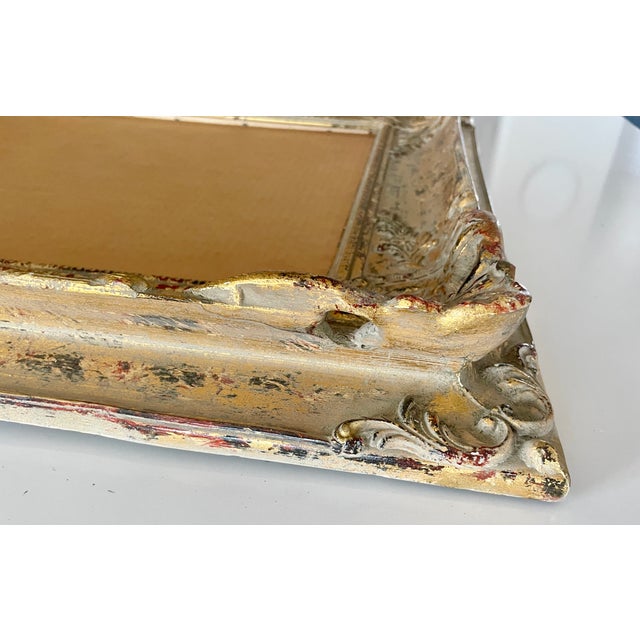Antique French Gilded Gesso Gold Frame | Chairish
