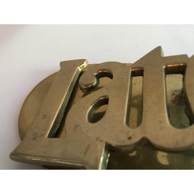 1960s Brass Letter Clips / Letter Holders, "At Once" and "Later"- Set ...