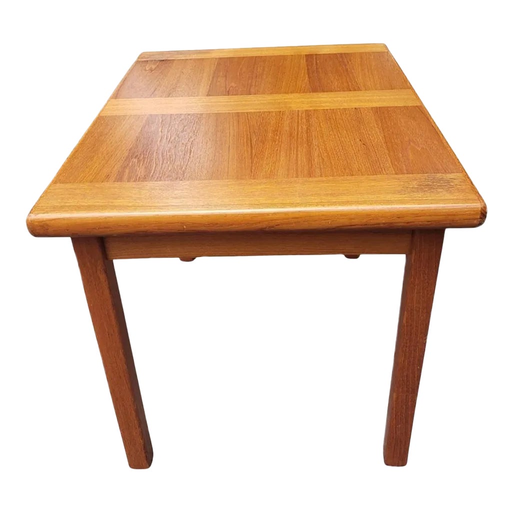 Abj Denmark Danish Modern Teak Side Table | Chairish