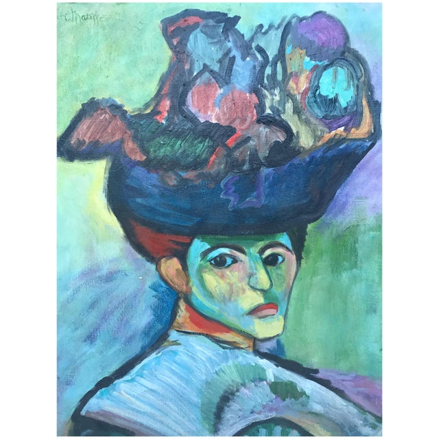 Henri Matisse 1905 "Woman With a Hat" Print | Chairish
