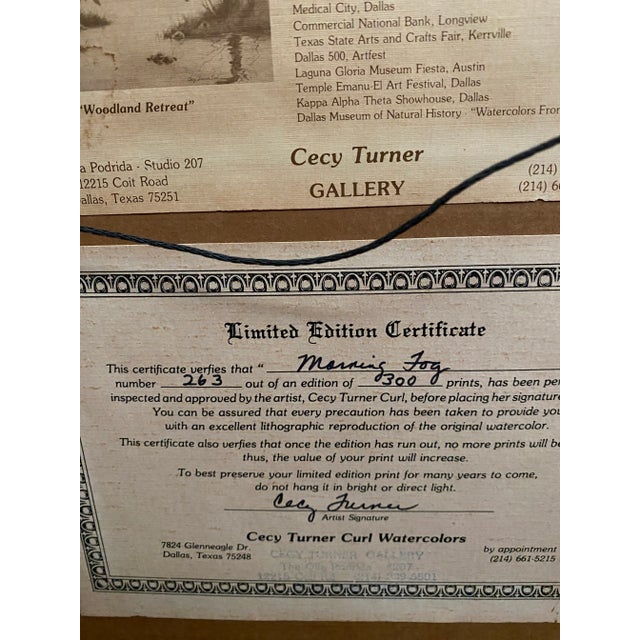 Cecil Turner Limited Edition Print, Morning Fog | Chairish