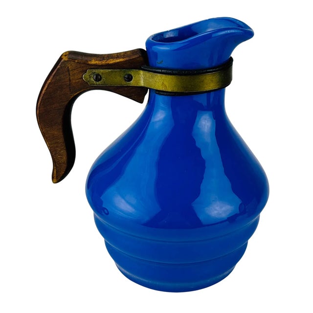 Mid 20th Century Metlox Poppy Trail Wood Handle Carafe & Mugs 5pc Set ...