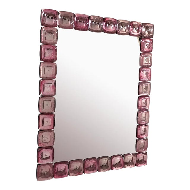 Venetian Mirror Murano Glass Ruby By Fratelli Tosi Chairish